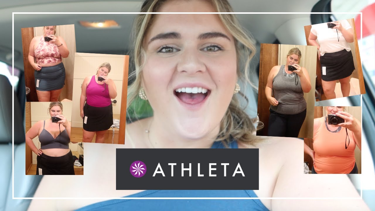 SHOP WITH ME | plus size Athleta try on haul