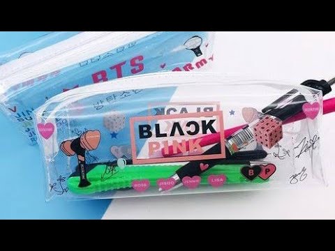 DIY Blackpink Clear Pancil Pouch????????#shorts #10daysblackpinkcraftchallenge