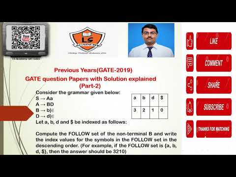 GATE 2019 CSE Questions with detailed solution (Part- 2)|GATE CSE Previous Year Papers with solution