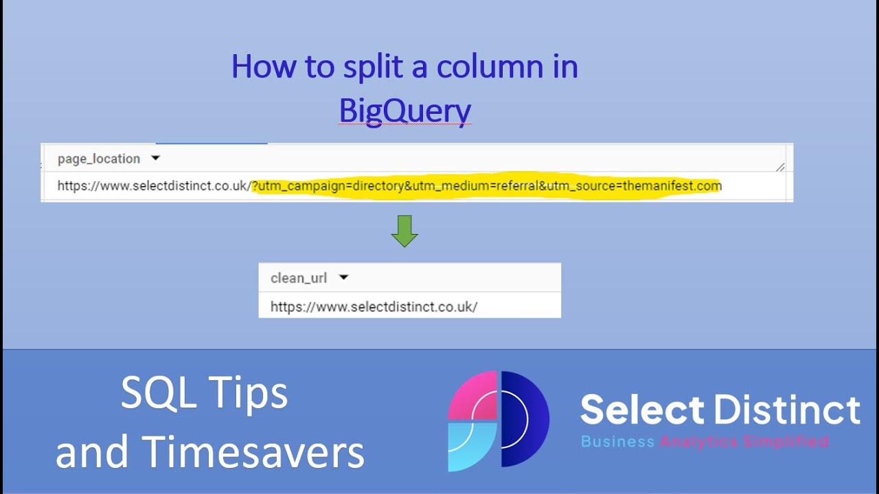 Split a Column in BigQuery