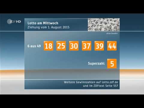 ZDF heute journal - Falsche Lottozahlen [01.08.2015]