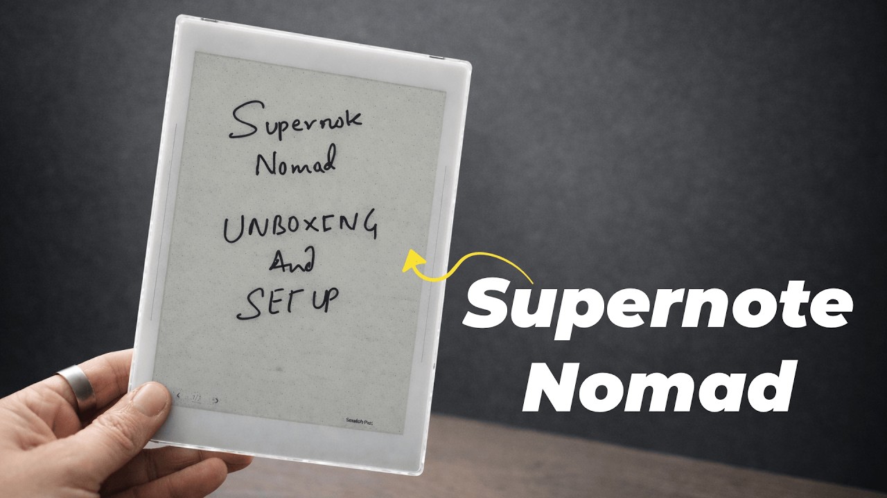 Supernote Nomad (A6X2) FIRST LOOK and Set Up!
