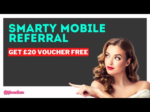 Smarty Mobile Referral: Get £20 FREE Gift Voucher With New No Contract Sim Plan