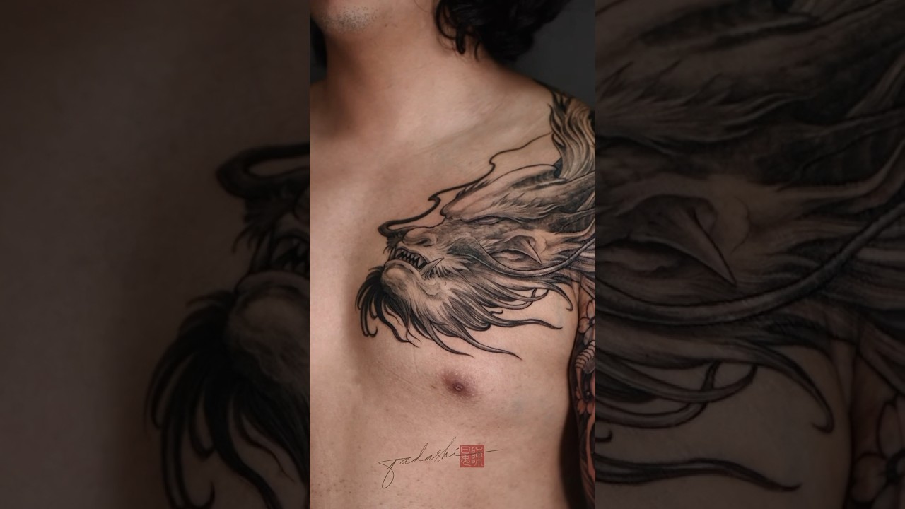 Freehand Tattoo Technique by Trung Tadashi | Crafting Dragons #tattoo #trungtadashi