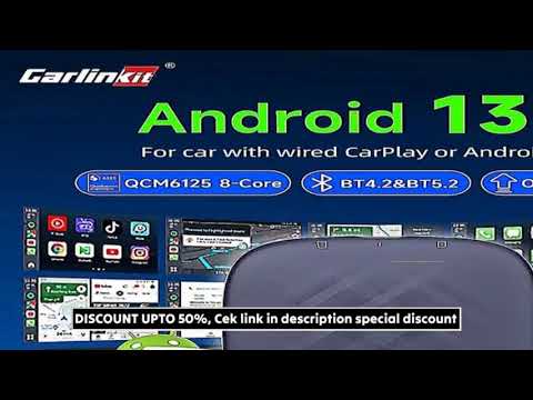 Android 13 CarlinKit Android Auto Wireless CarPlay AI TV Box QCM6125 8-Core Split Screen 6