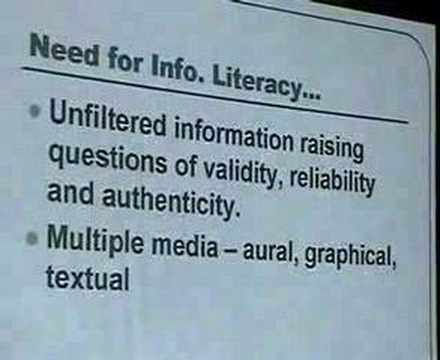 Information literacy competency standards and outcomes