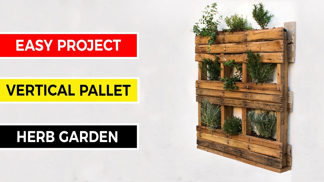 How to Turn a Pallet into a Herb Garden 🌱
