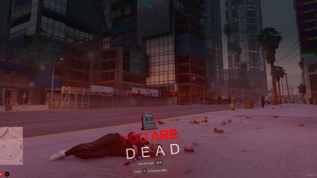 Free FiveM Death Screen Script Fully Open Source For QBcore & ESX