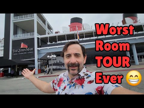 Queen Mary Cruise*, Room Tour & Hotel Check-In, Long Beach