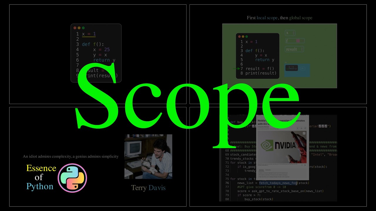 Function Scope | Essence of Python, Chapter 9