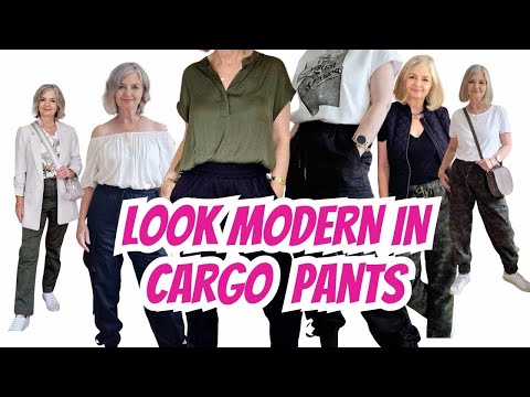 HOW To Wear CARGO PANTS Over 50!- Women (Cargo Pants Outfits Women)