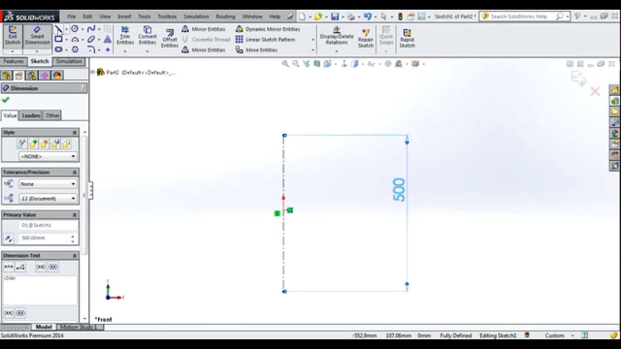 Solidworks 2014 Mirror Entities,Dynamic Entities