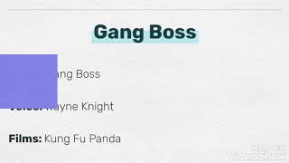 kungfu panda Gang boss