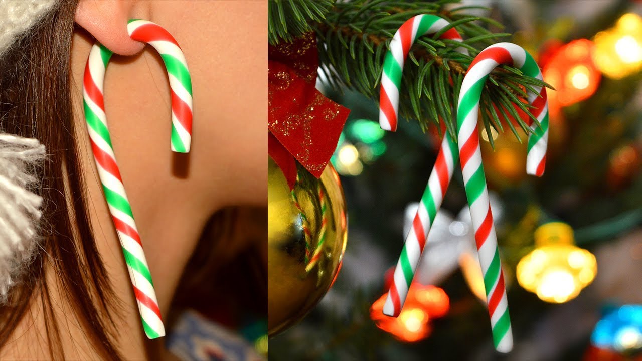 Christmas Earrings Christmas Plugs Gauges Candy Cane Disney Christmas Ears Lollipop Zuckerstange