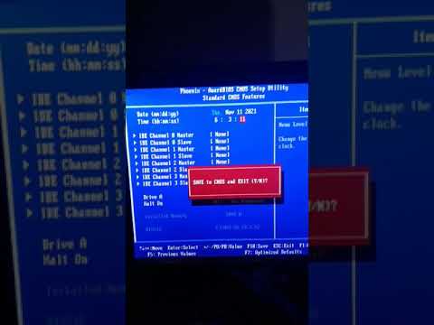 How To Change Date and Time (BIOS)