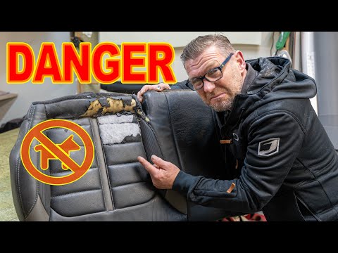 Dog urine on leather car seat, DON'T mix