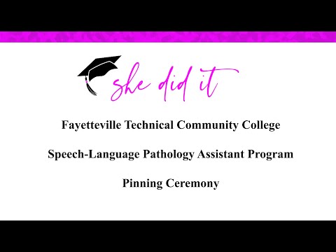 2025 Speech-Language Pathology Assistant Pinning Ceremony