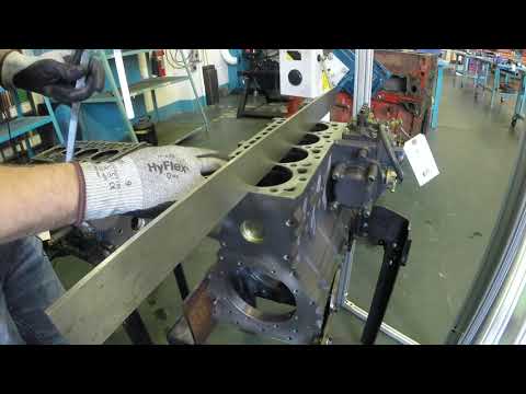Checking Cylinder Block Flatness