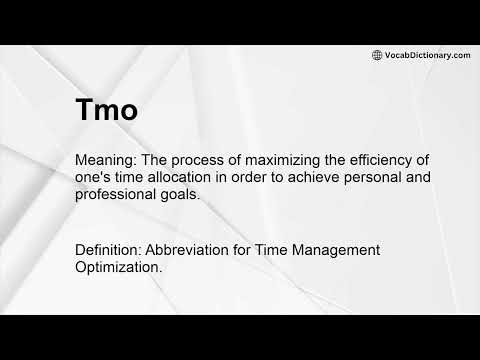 Tmo Meaning