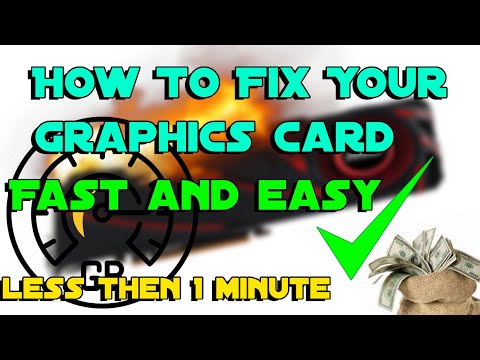 I Overclocked My Graphics Card (Easy Fix) EVGA, MSI, Radeon, (ETC)