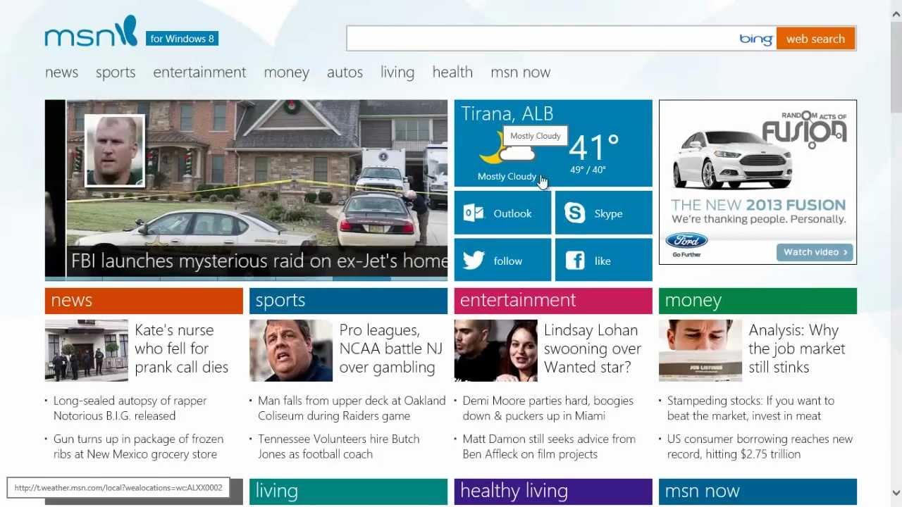 Internet Explorer 10 Metro Style in Windows 8 - Preview