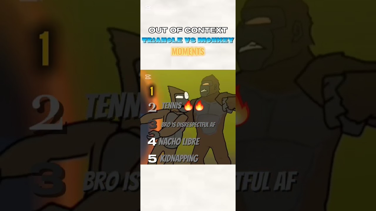 Ranking triangle vs monkey moments #bluntbrothersproductions #animation #edit#funny