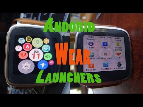 Android Wear Mini Launcher vs Bubble Cloud Widgets