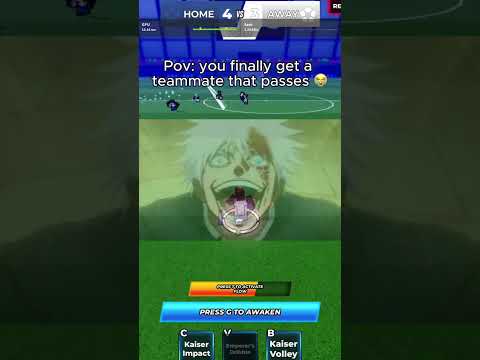 When you get a teammate that passes in blue lock rivals #roblox #bluelock #bluelockrivals