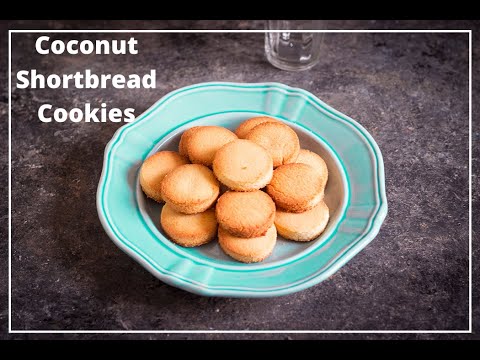 Coconut Shortbread Cookie Recipe | Gluten free Coconut Flour Cookies