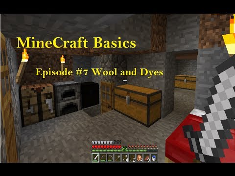 MineCraft Basics 007: Wool and Dyes
