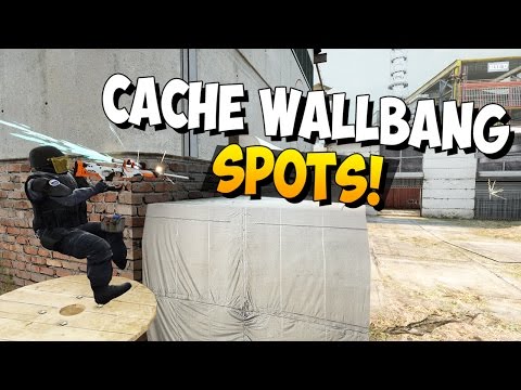 CS:GO - 10 Useful Wallbang Spots on Cache