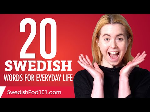 20 svenska ord för vardagen - grundlÀggande ordförrÄd #1