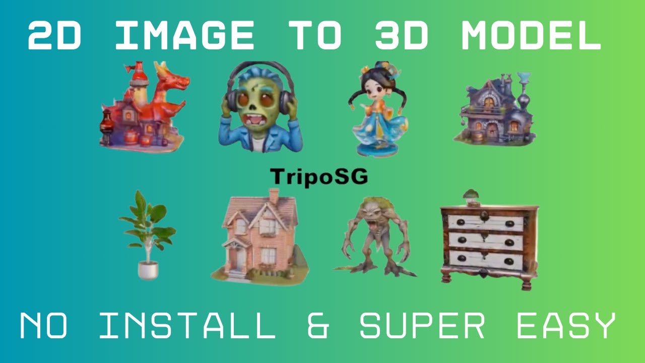 Image to 3D Model - No Installation Needed (APIs)