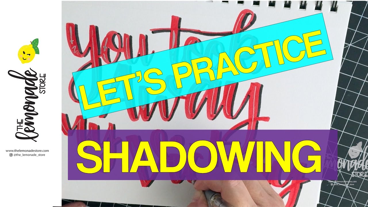 How to Draw Shadows for Hand Lettering - TIPS to help you practice adding shadows to your lettering