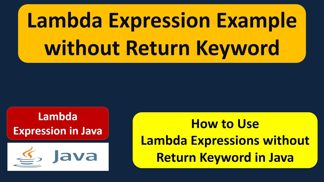 Lambda Expression Example without Return Keyword | Lambda expression in Java