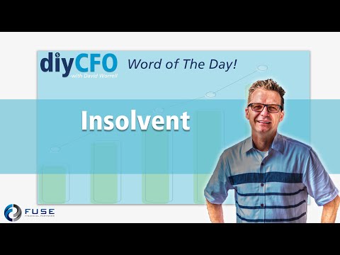 INSOLVENCY (DEFINED): Word of the Day from diyCFO | Learn Key Finance Terms!
