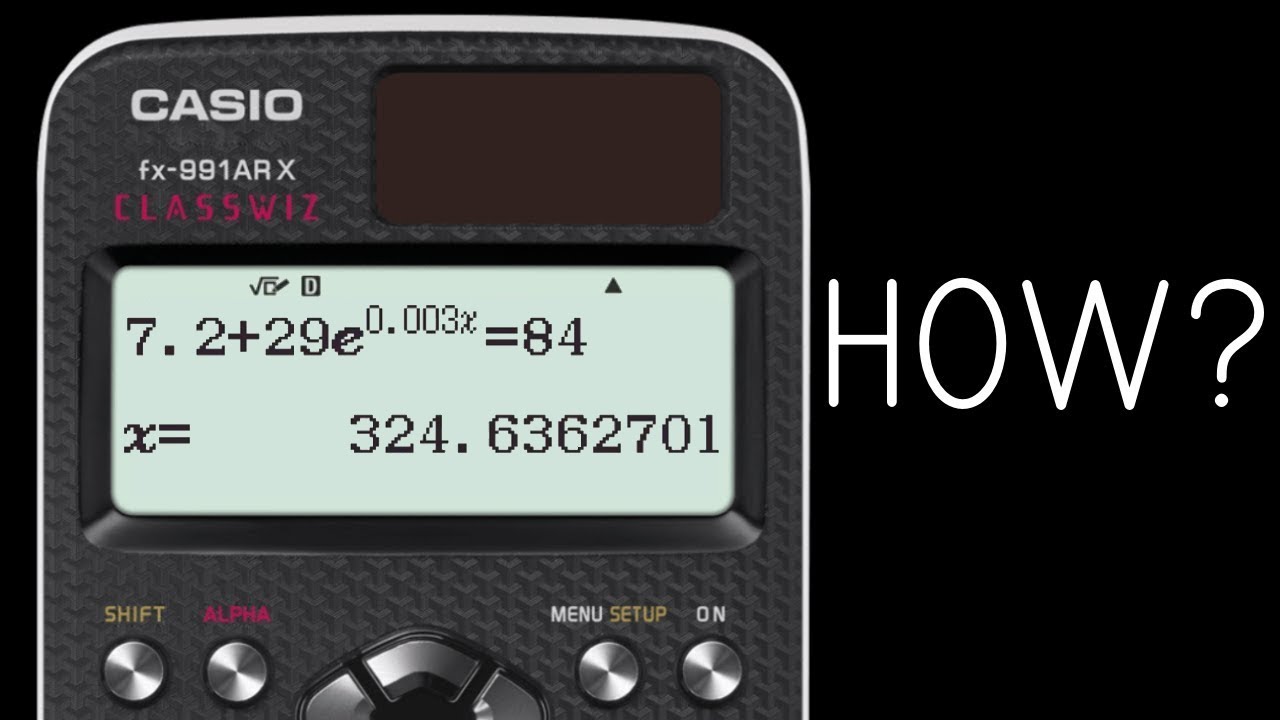 How does a calculator find exponentials?