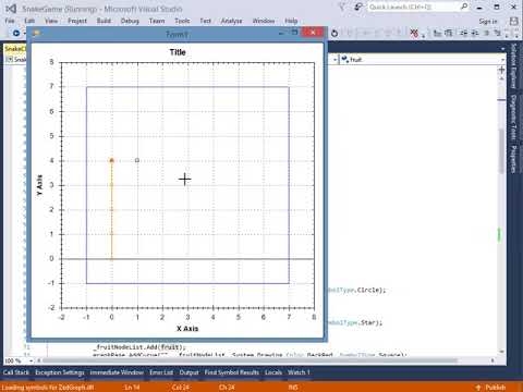 Tutorial on C# (5): Snake Game using ZedGraph Library