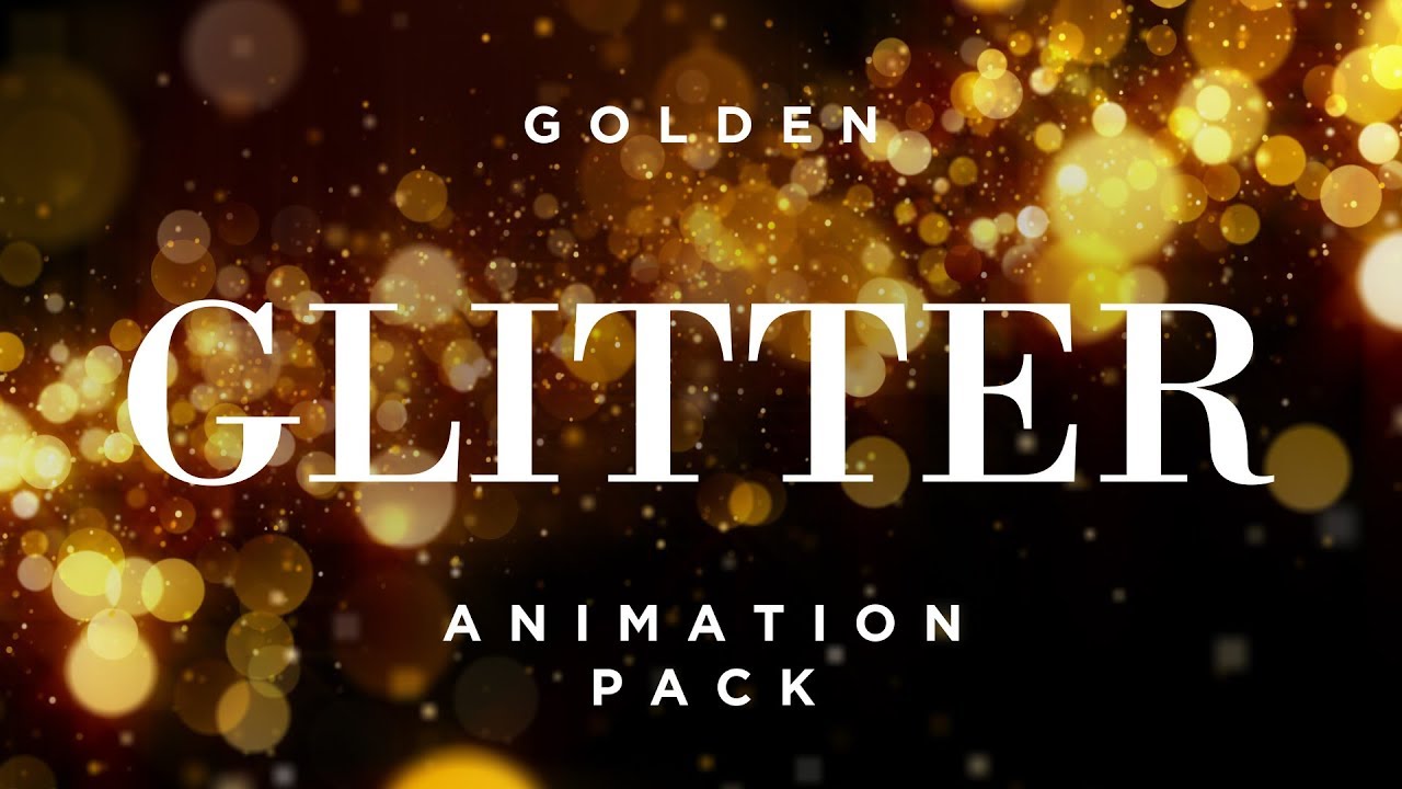 Golden Glitter Background Loops - Animation Pack