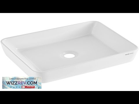 VEVOR Modern Ceramic Vessel Sink 19"x14.7" Bathroom Vanity Bowl Countertop White Review