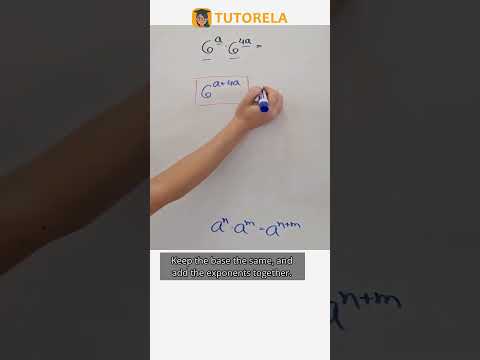 Simplify 6^a × 6^4a Fast with Exponent Laws #Math #ExponentsRules #MultiplicationOfPowers