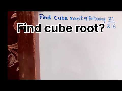Find cube root of following 27/216?|Ppsc, NTS and OTs,pts and FIA |