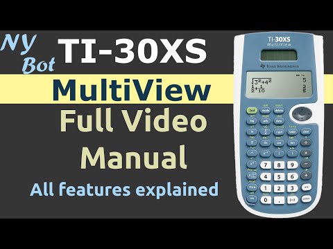 Texas Instruments TI-30XS Multiview Full Video Manual. All features explained with examples