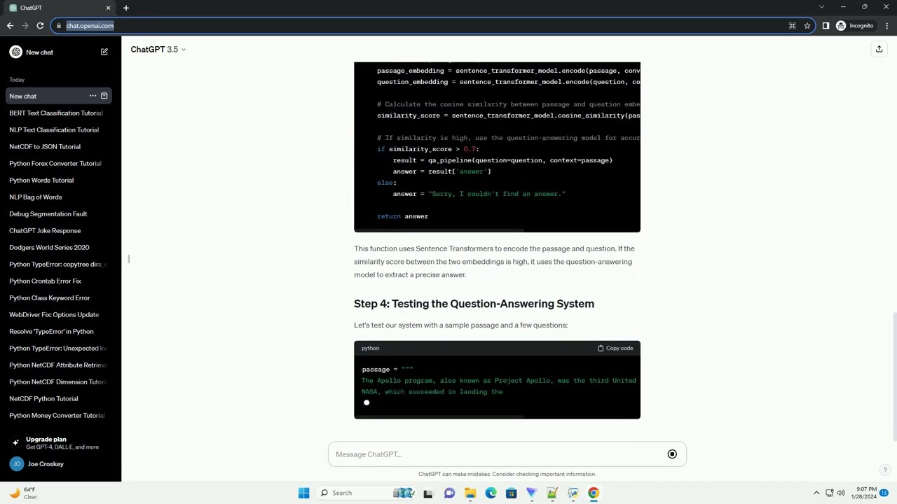 nlp question answering python github