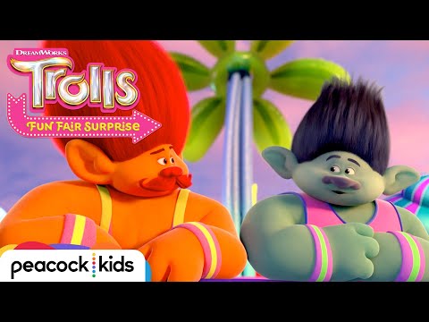 Super BUFF Boardwalk Battle! | Fun Fair Surprise | TROLLS
