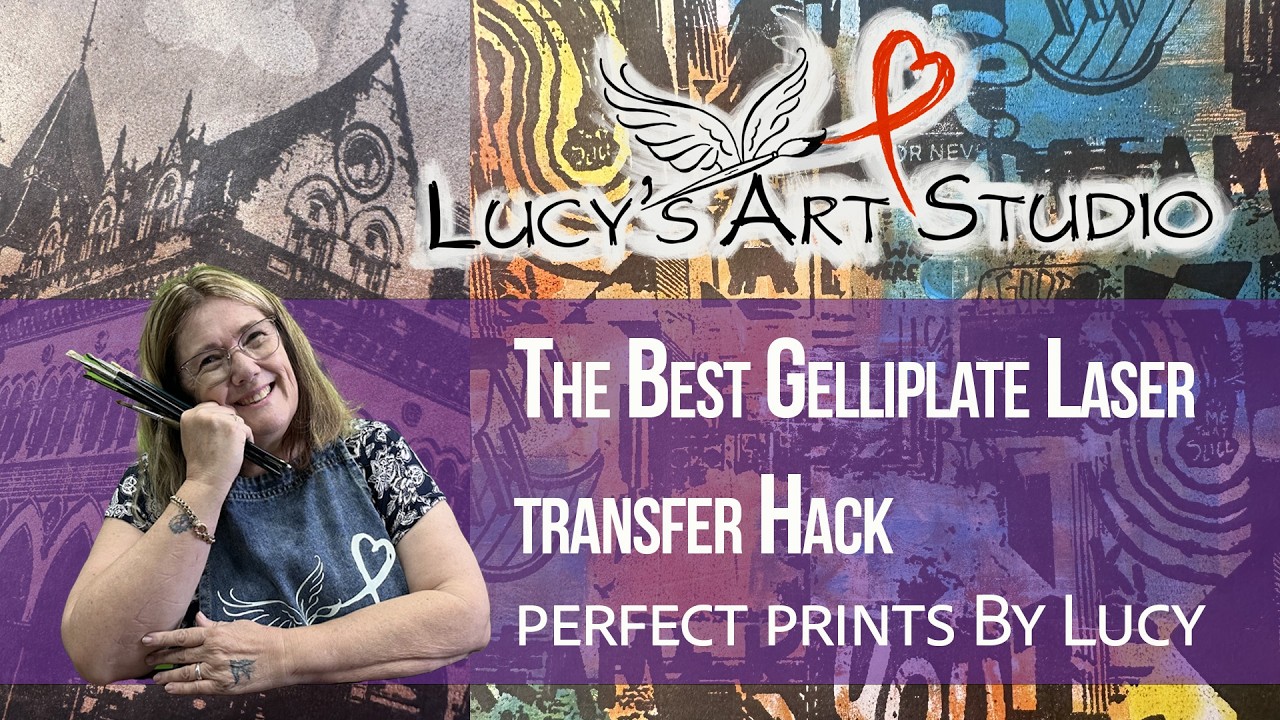 The Best Gelliplate Laser transfer Hack  perfect prints By Lucy