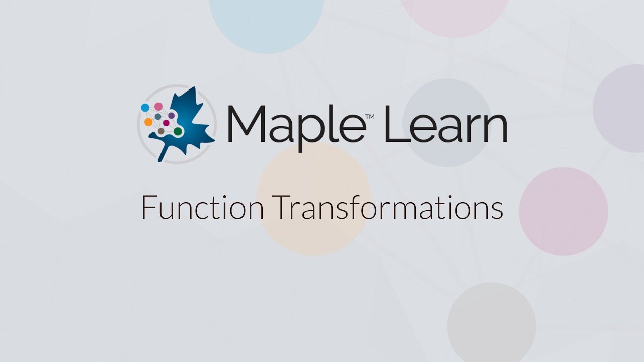 Maple Learn: Function Transformation