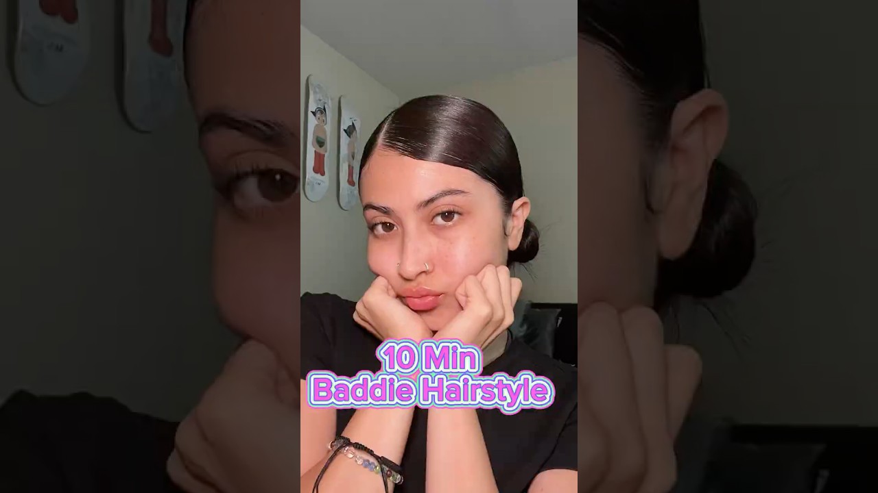 Baddie Hairstyle 🌟 #hairstyle #hairtutorial #hair #hairbun #easyhairstyle #hairshorts #shorts