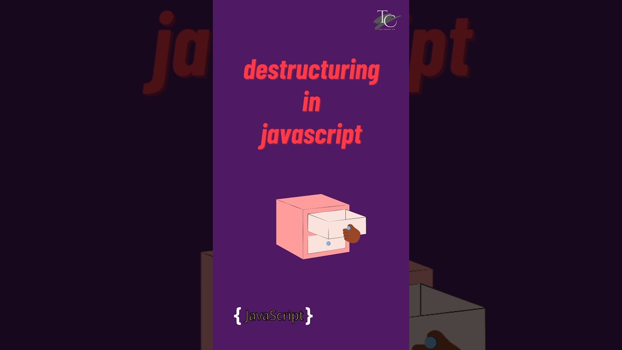 destructuring in javascript | #javascript tutorial in 1 minutes #coding #programming #development