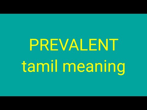 PREVALENT tamil meaning/sasikumar